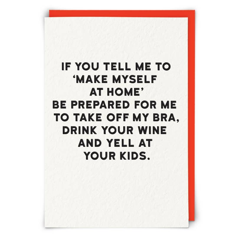 Redback Cards - At Home Greeting Card – Necessary Secret