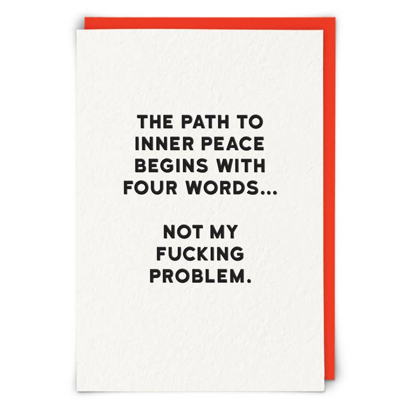 Redback Cards - Inner peace Greetings Card – Necessary Secret